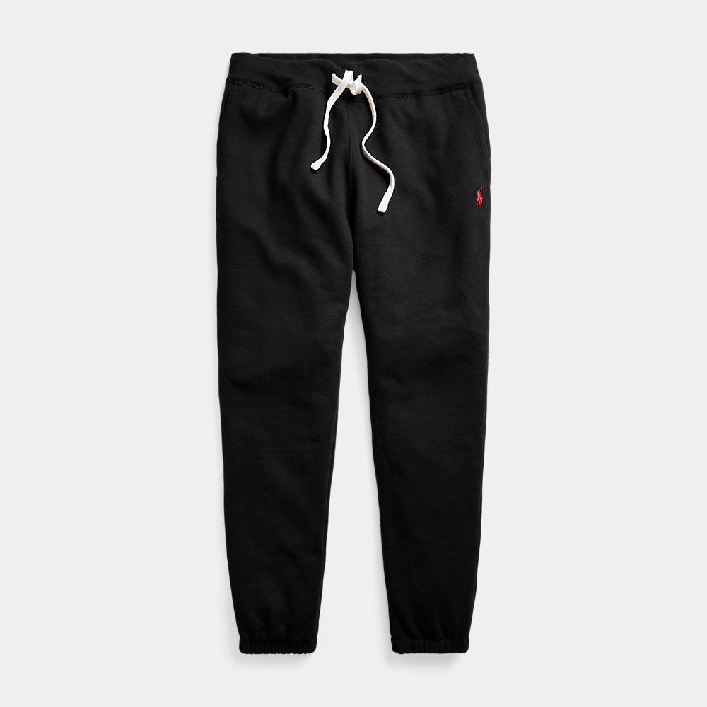 POLO RALPH LAUREN The RL Fleece Tracksuit Bottoms in Black | endource