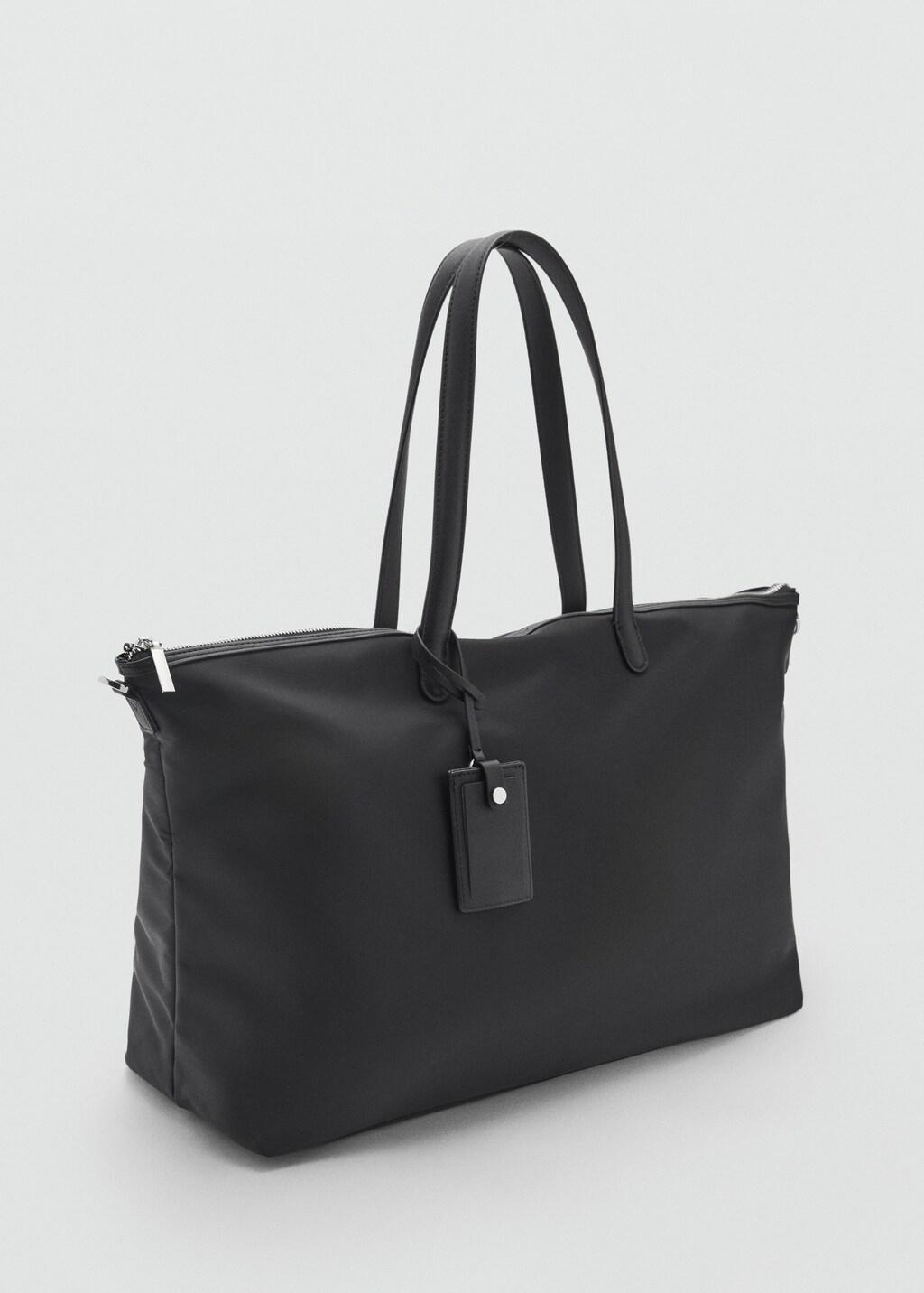 MANGO Large Nylon Shopper Bag | endource