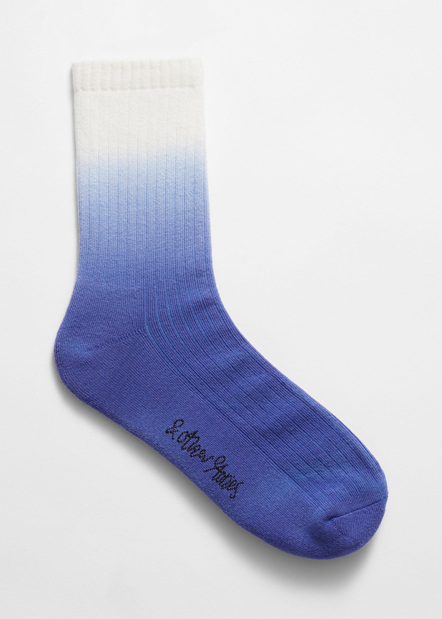& OTHER STORIES Ribbed Gradient Socks in Blue | Endource
