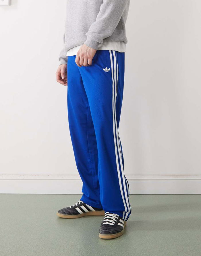 ADIDAS ORIGINALS Firebird Adicolor Mesh Track Pants In Blue | endource