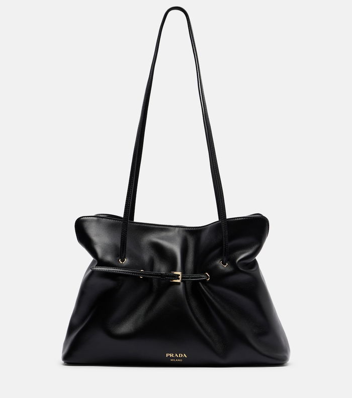 PRADA Dada Large Leather Shoulder Bag | endource