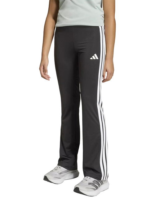 ADIDAS Kids' Train Essentials 3-Stripes Flared Leggings, Black/White ...