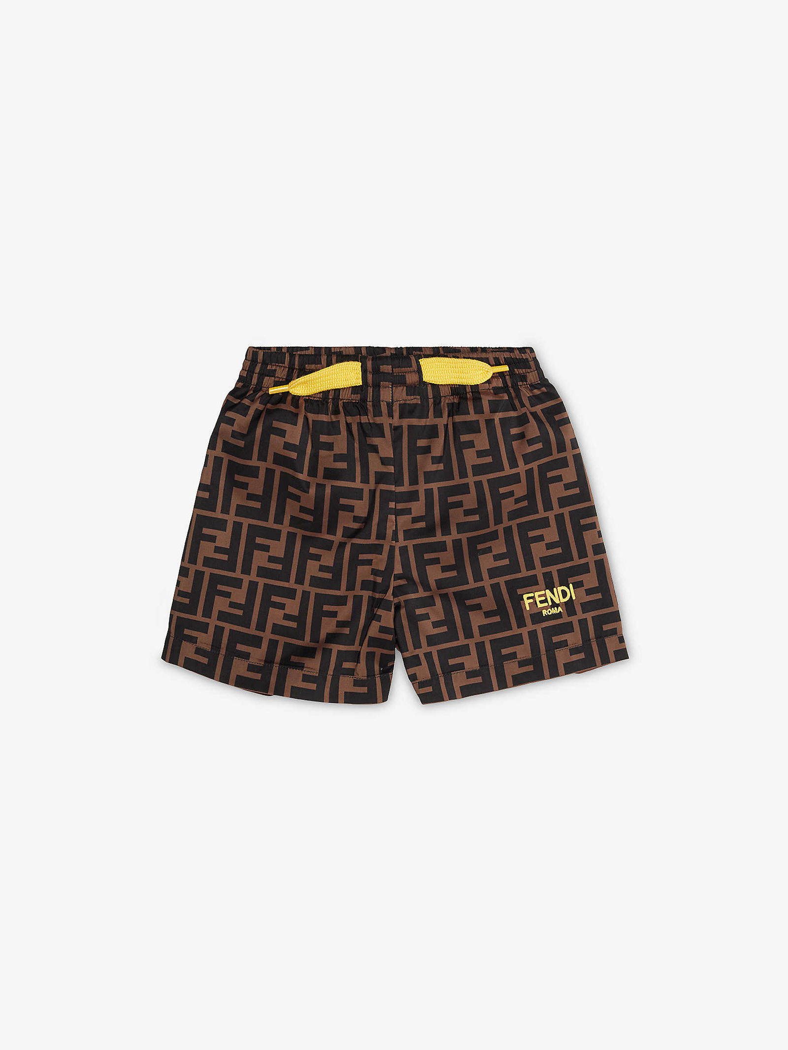 FENDI Logo Monogram Swim Shorts | endource