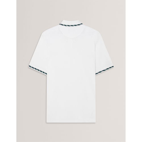 TED BAKER Men's Jacquard Textured Short Sleeve Polo Shirt | endource