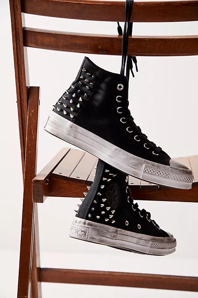 CONVERSE Chuck 70 Studded Trainers in Black / White | Endource
