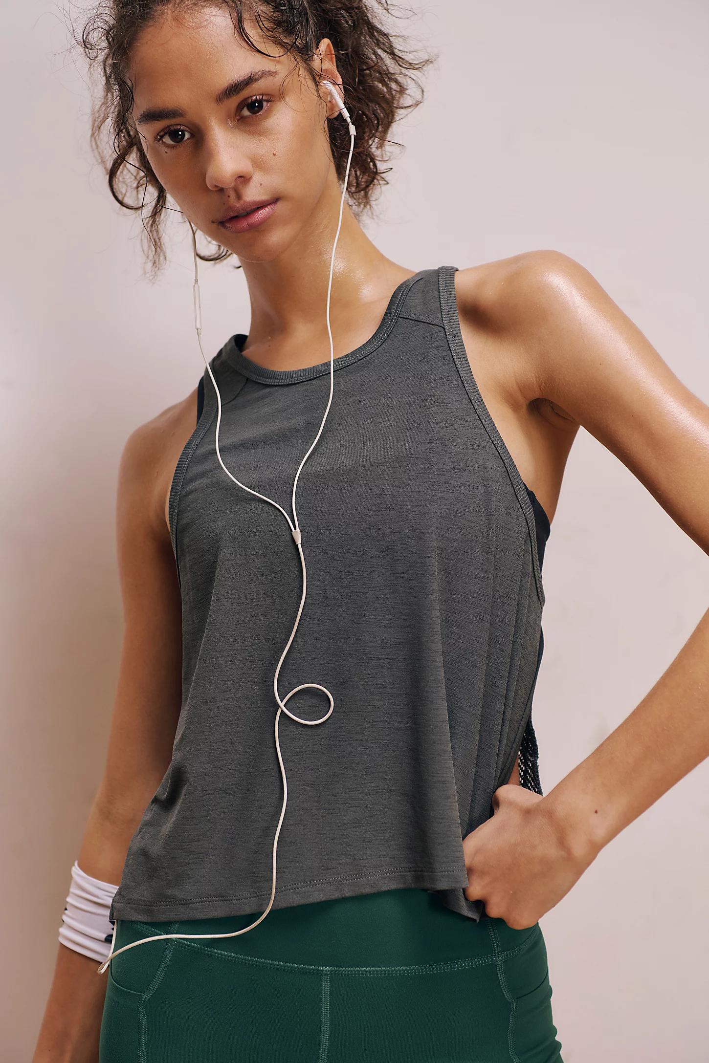 FREE PEOPLE Tempo Flash Finish Tank in Dark Shadow | endource