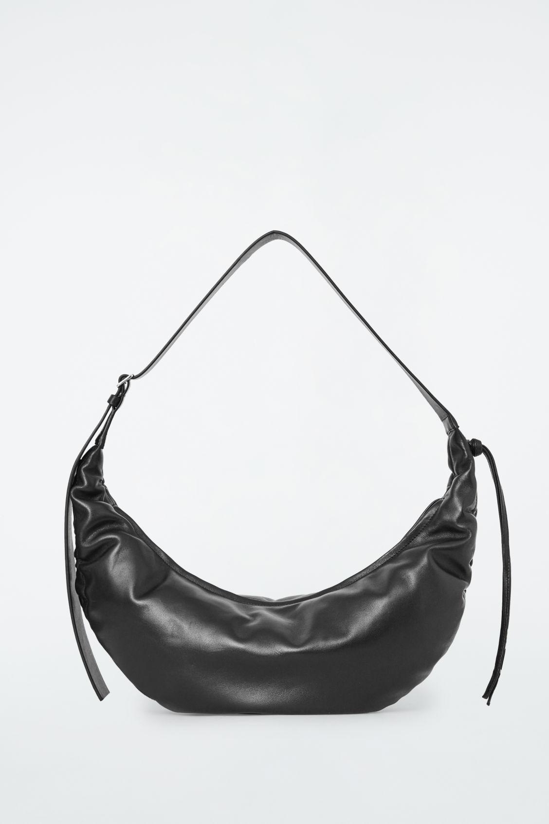 COS Canopy Leather Crossbody in BLACK | endource