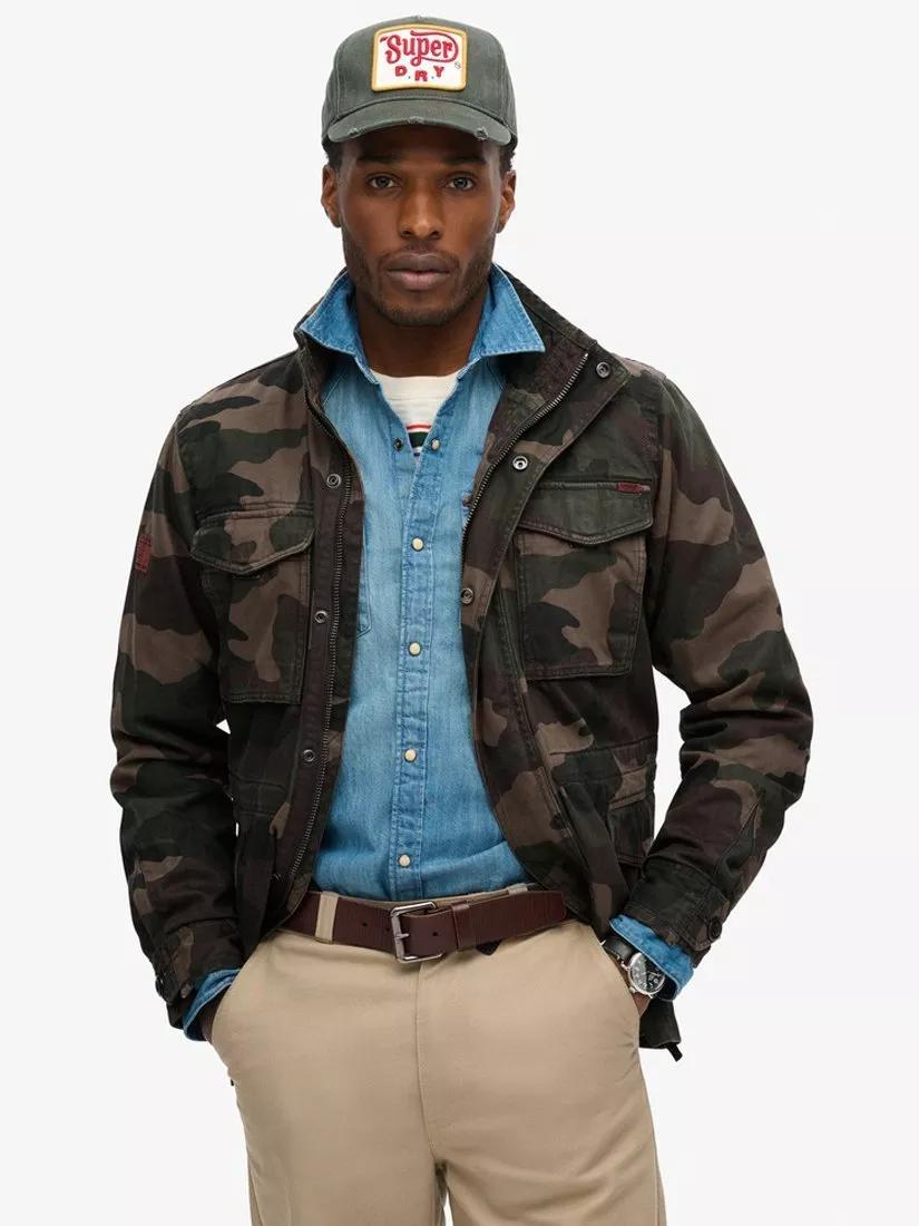 SUPERDRY Rookie Military Jacket in Troops Green | endource
