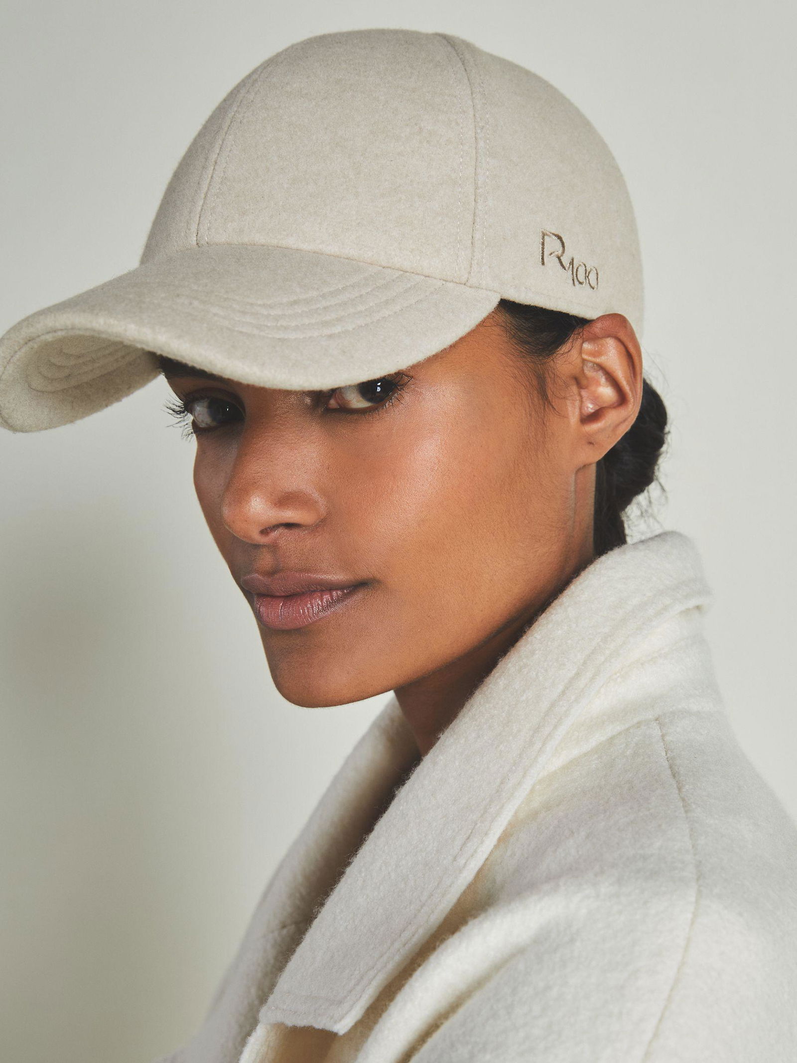REISS Reiss x Les 100 Ciels - Felted-Tweed Baseball Cap | endource