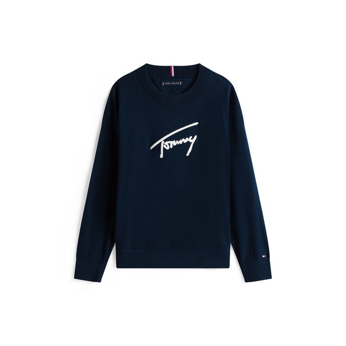 TOMMY HILFIGER Graphic Crew Neck Jumper | endource
