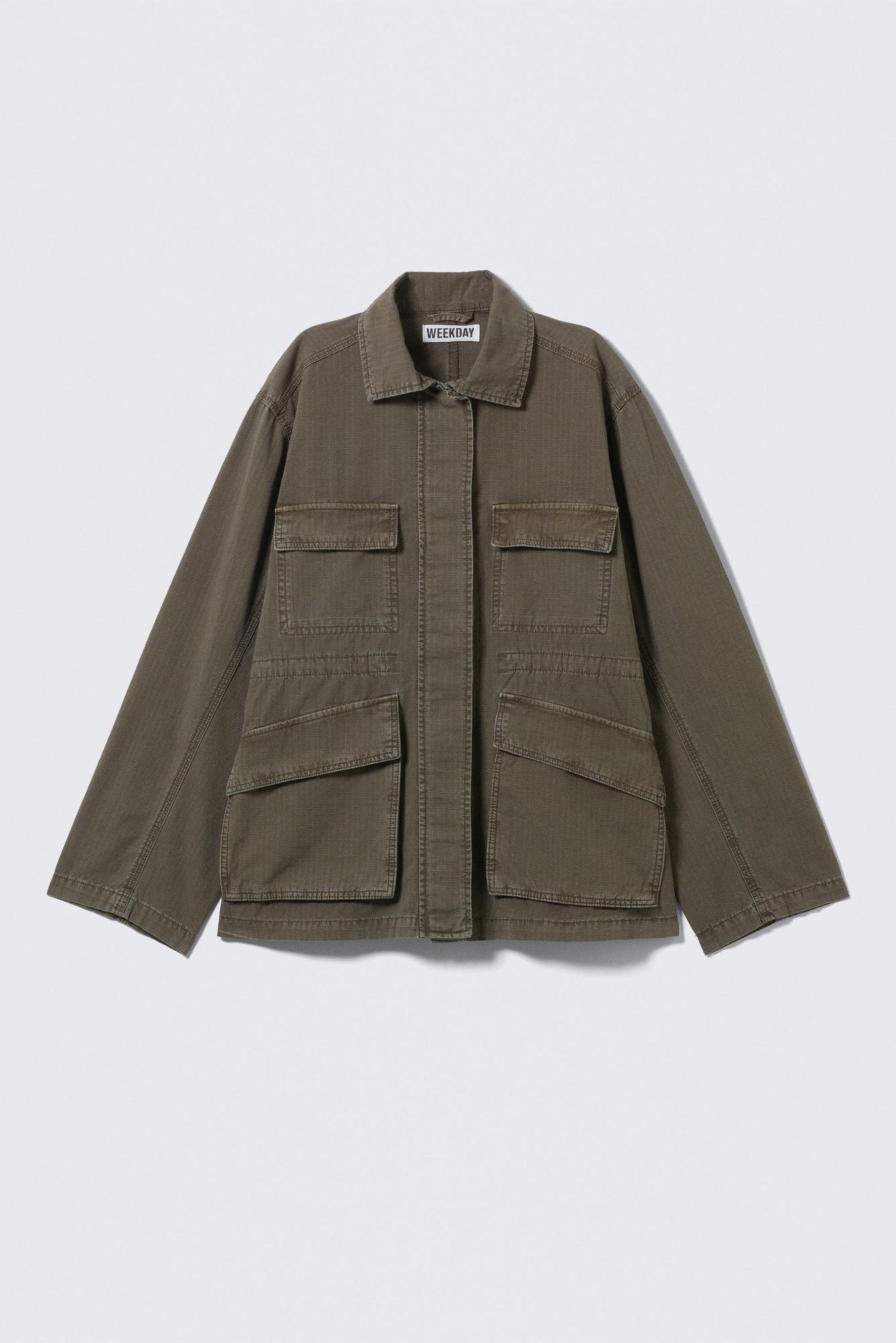 WEEKDAY Washed Loose Fit Ripstop Jacket | endource