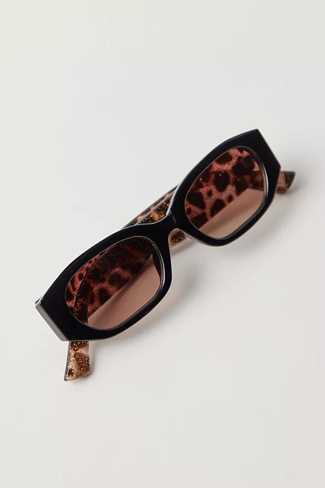 FREE PEOPLE Wild Side Square Sunnies in Spotted | Endource
