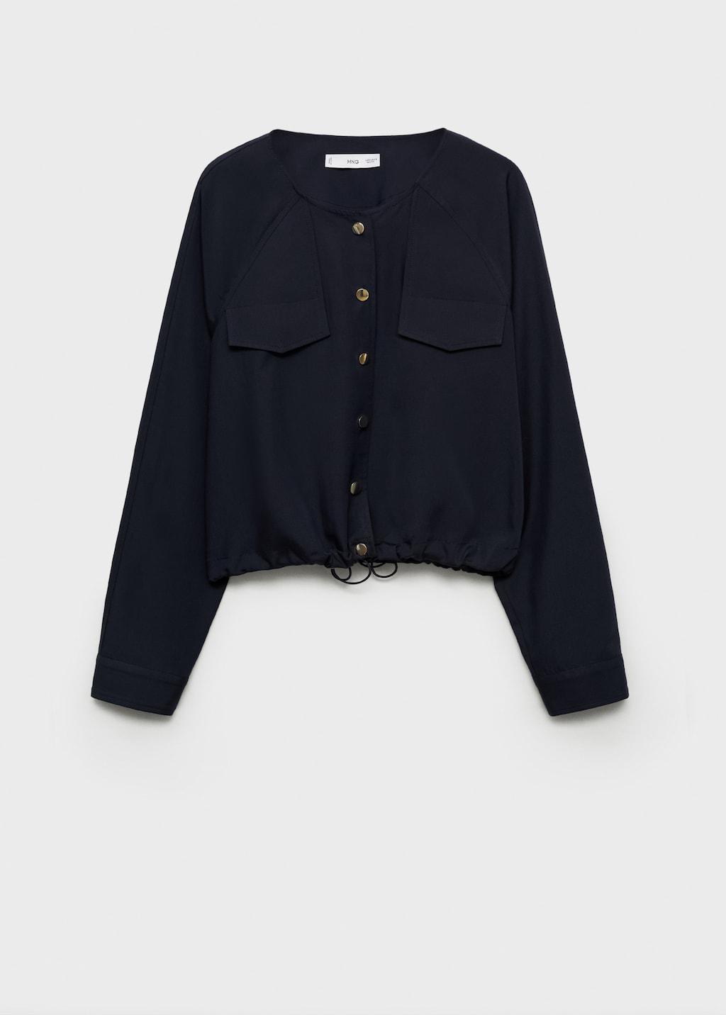 MANGO Lyocell Jacket With Pockets | endource