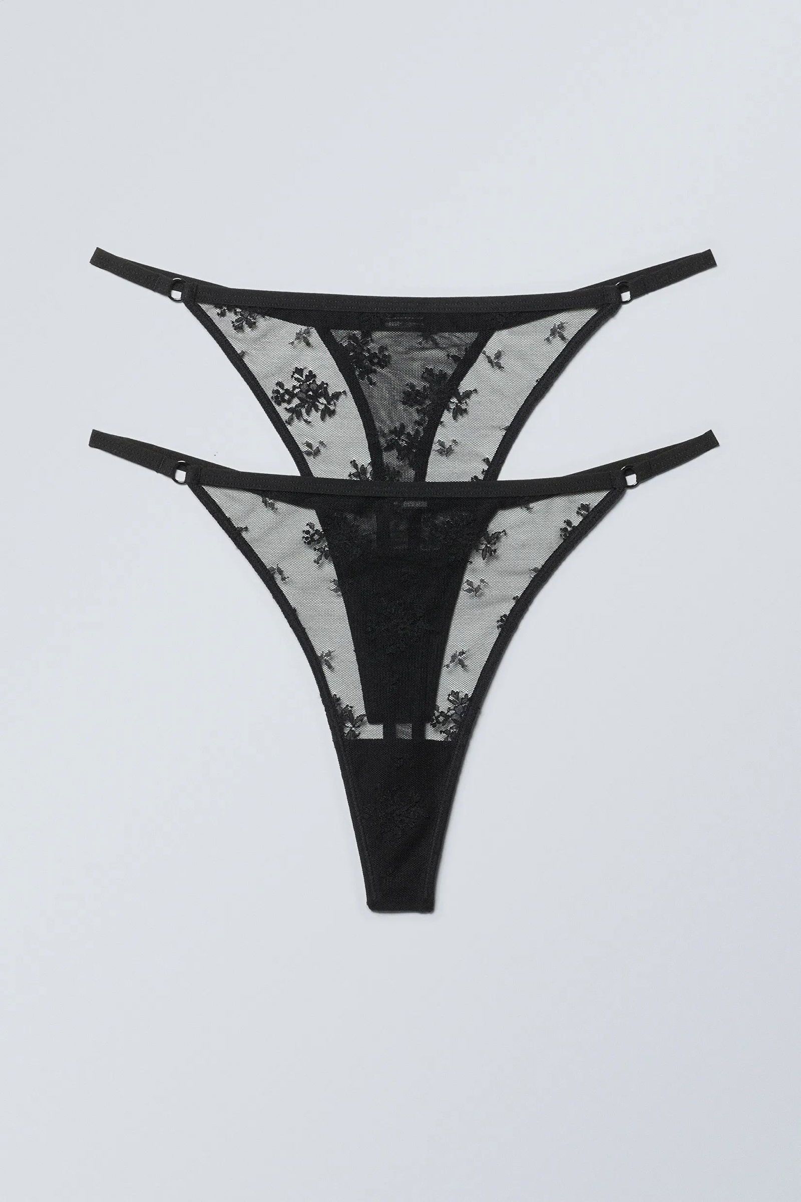 Weekday 2 Pack Lace Tanga Thongs Endource