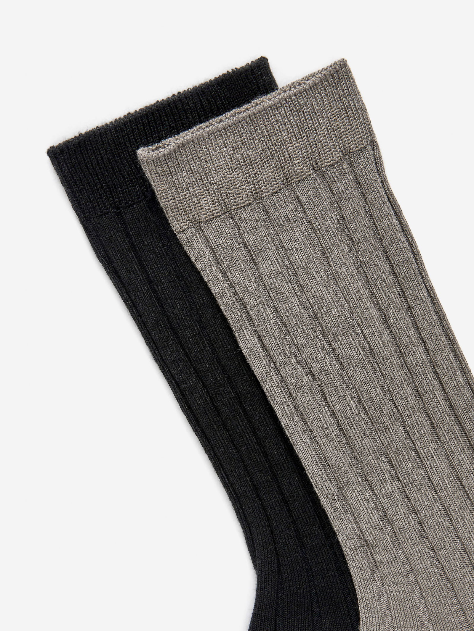ARKET Ribbed Silk-Blend Socks | endource