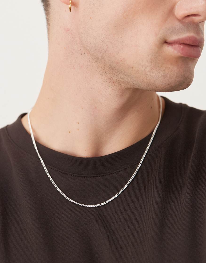 ARKET Premium Sterling Silver Thin Chain Necklace | endource