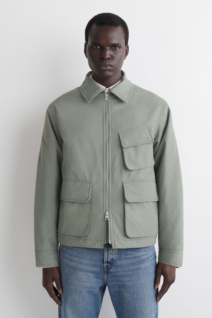 COS Padded Nylon Harrington Jacket | endource