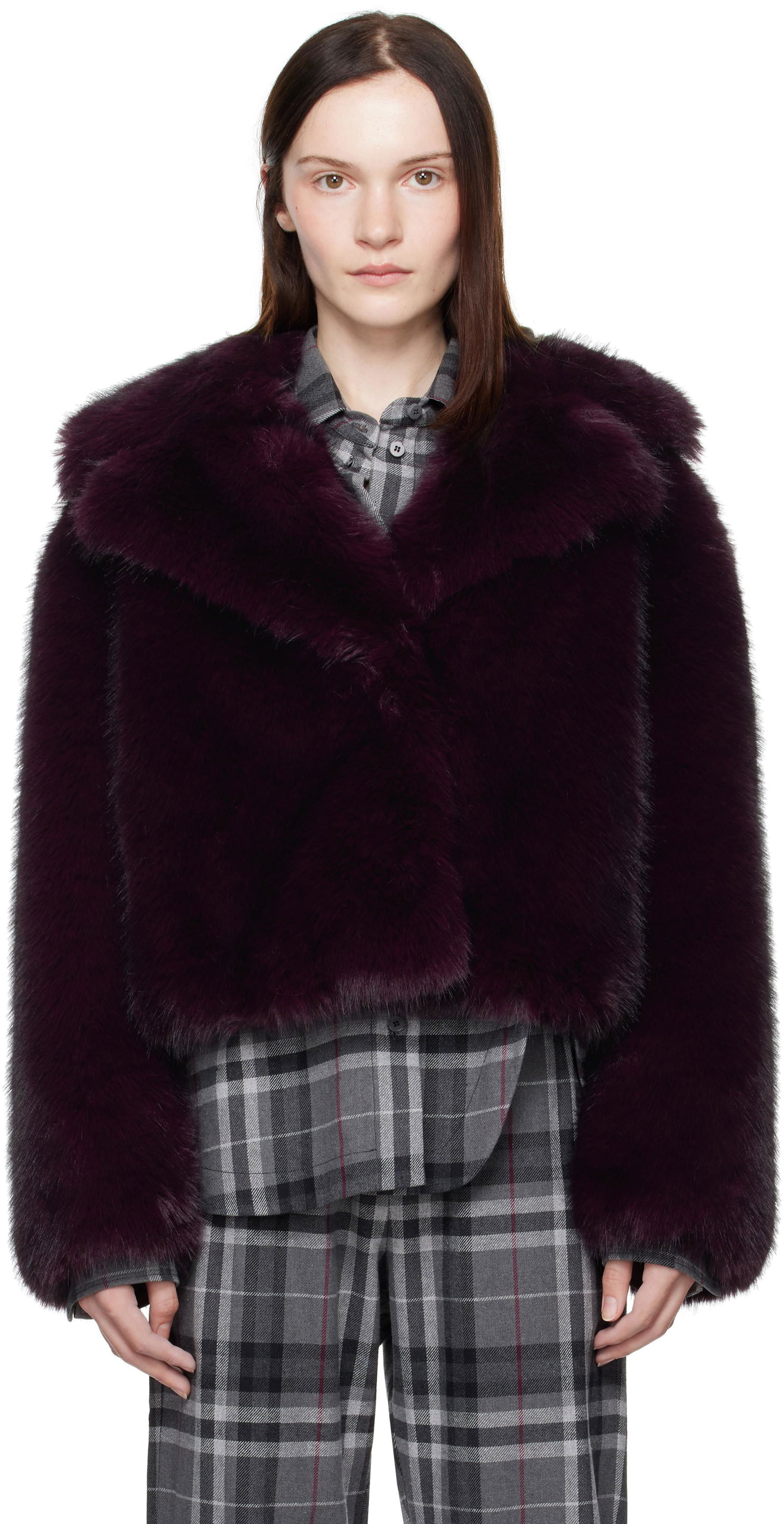 STAND STUDIO Samara Faux-Fur Jacket | endource