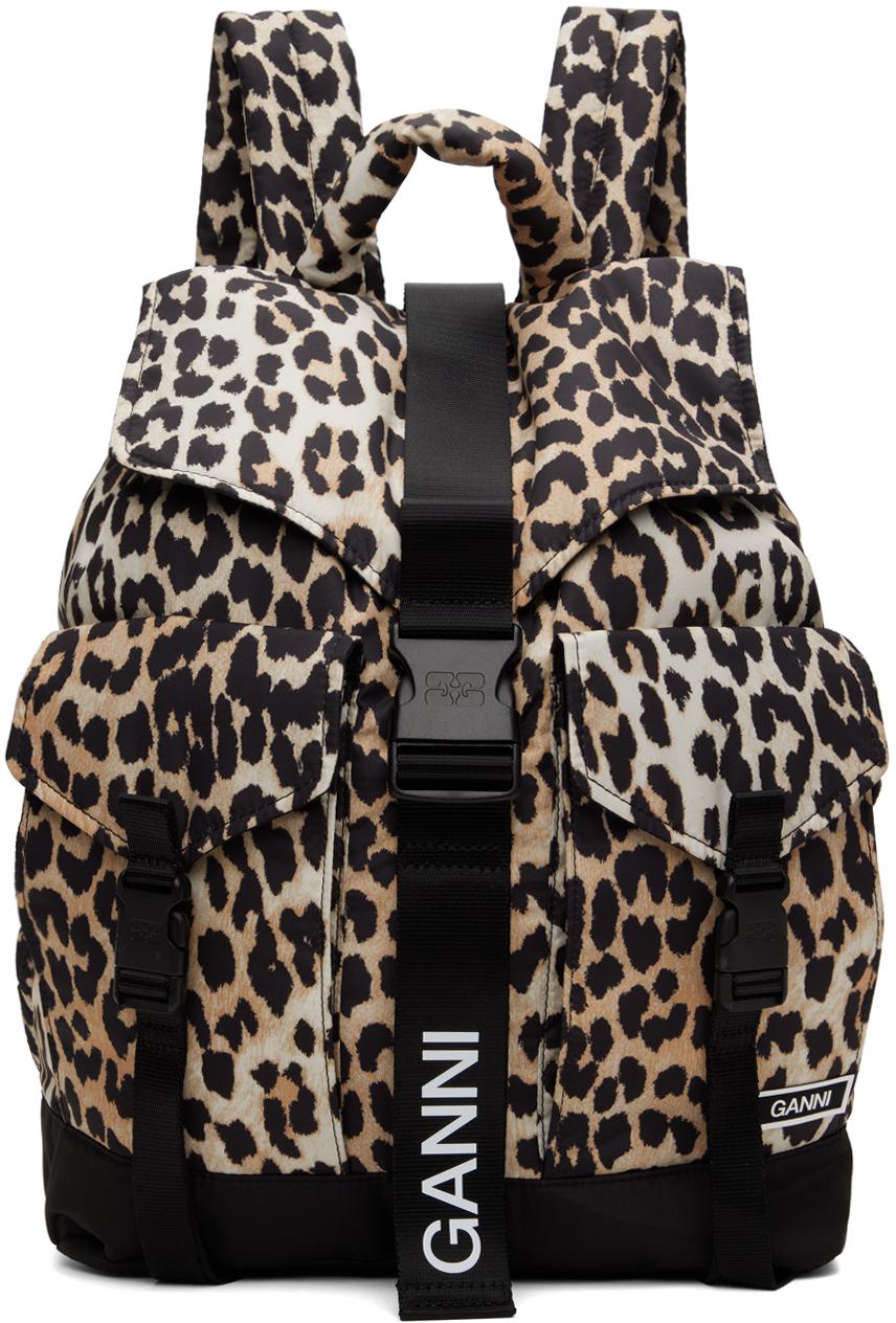 GANNI Leopard Tech Backpack | endource