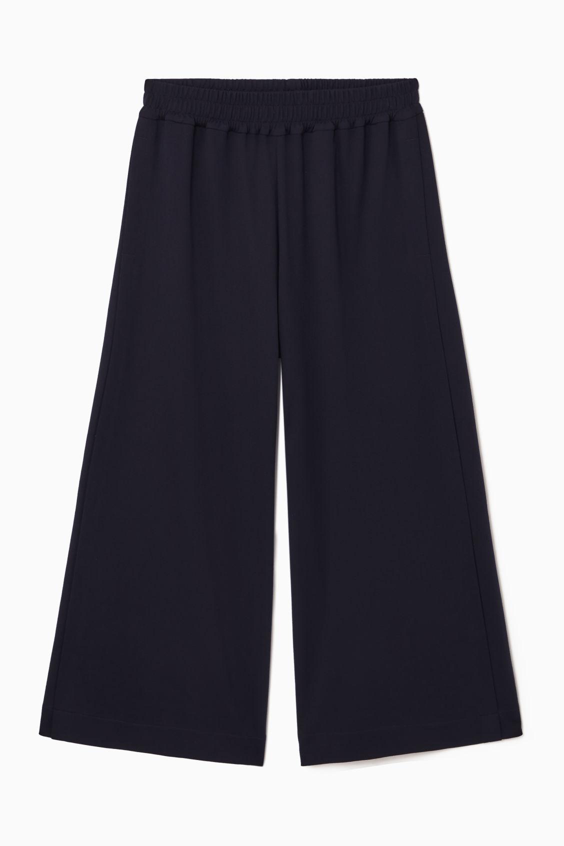 COS Milano-Knit Culottes in NAVY BLUE | Endource