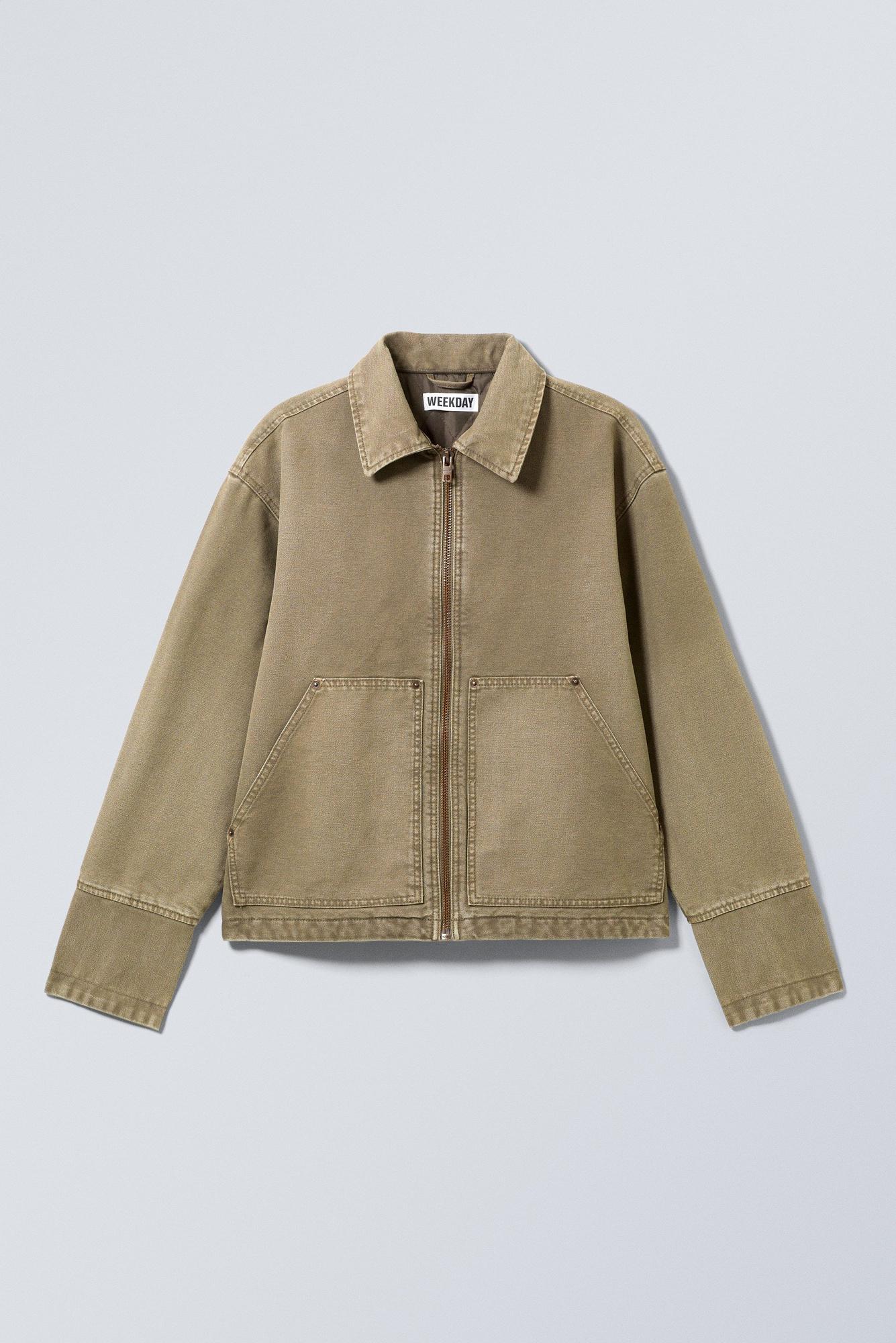 WEEKDAY Relaxed Utility Jacket in Dusty Mole | endource