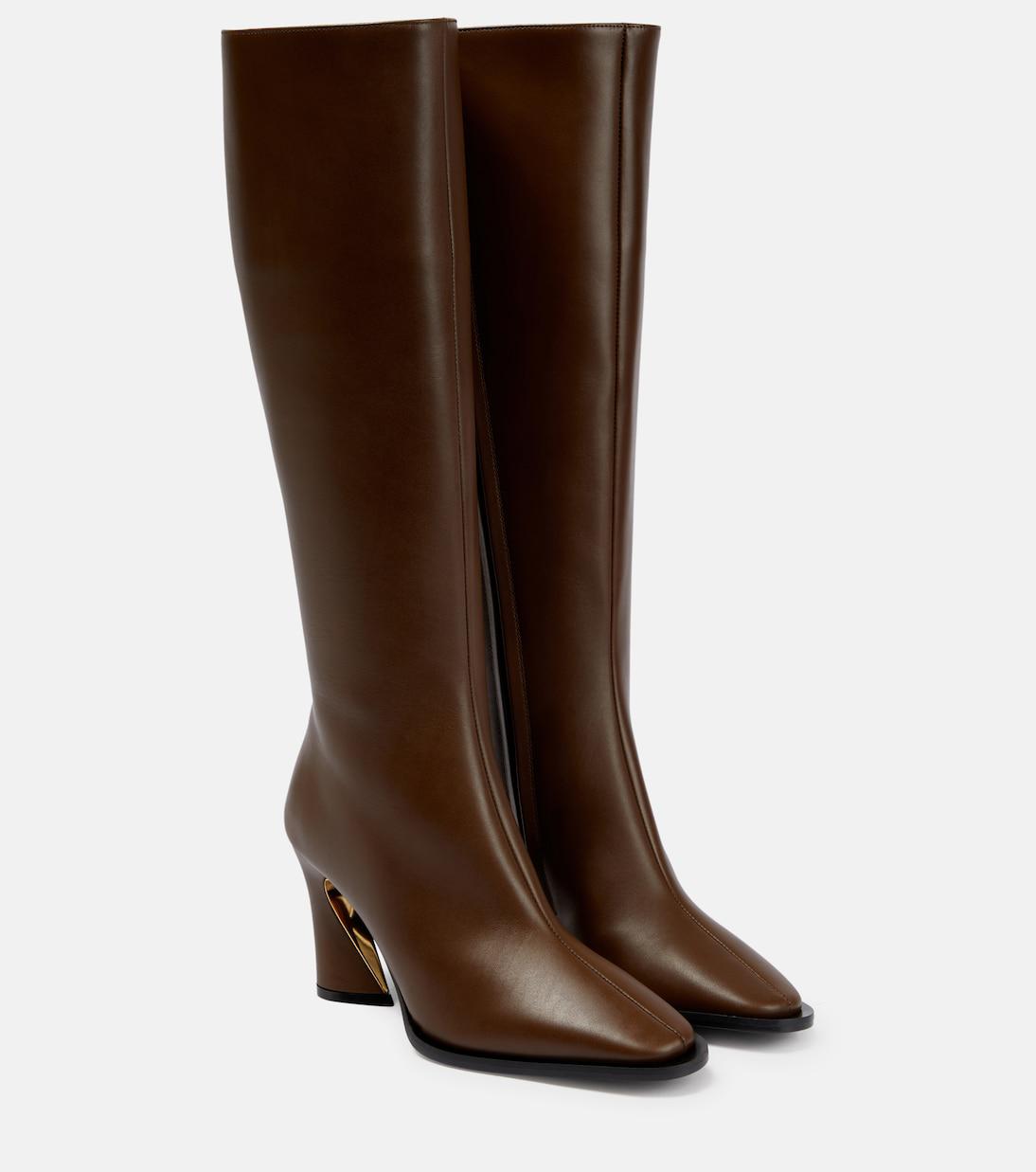 ZIMMERMANN Crescent Leather Knee-high Boots | endource