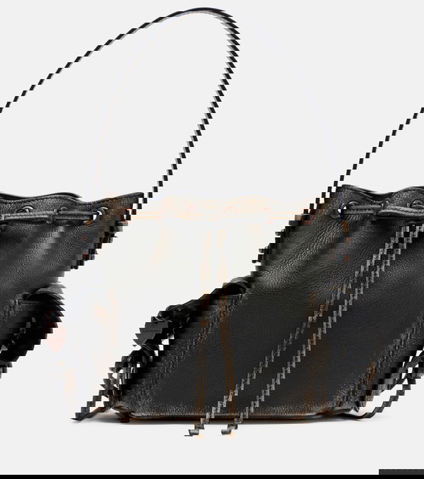 ACNE STUDIOS Leather Bucket Bag | endource