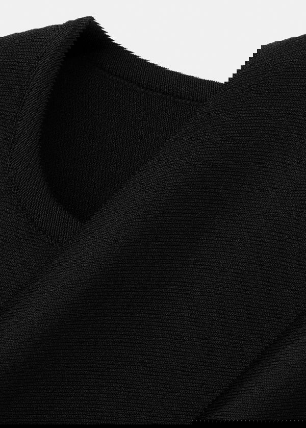 MANGO Round Neck Knitted Cape | endource