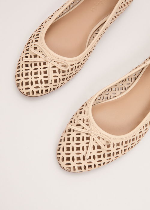 PHASE EIGHT Leather Ballet Pump | endource
