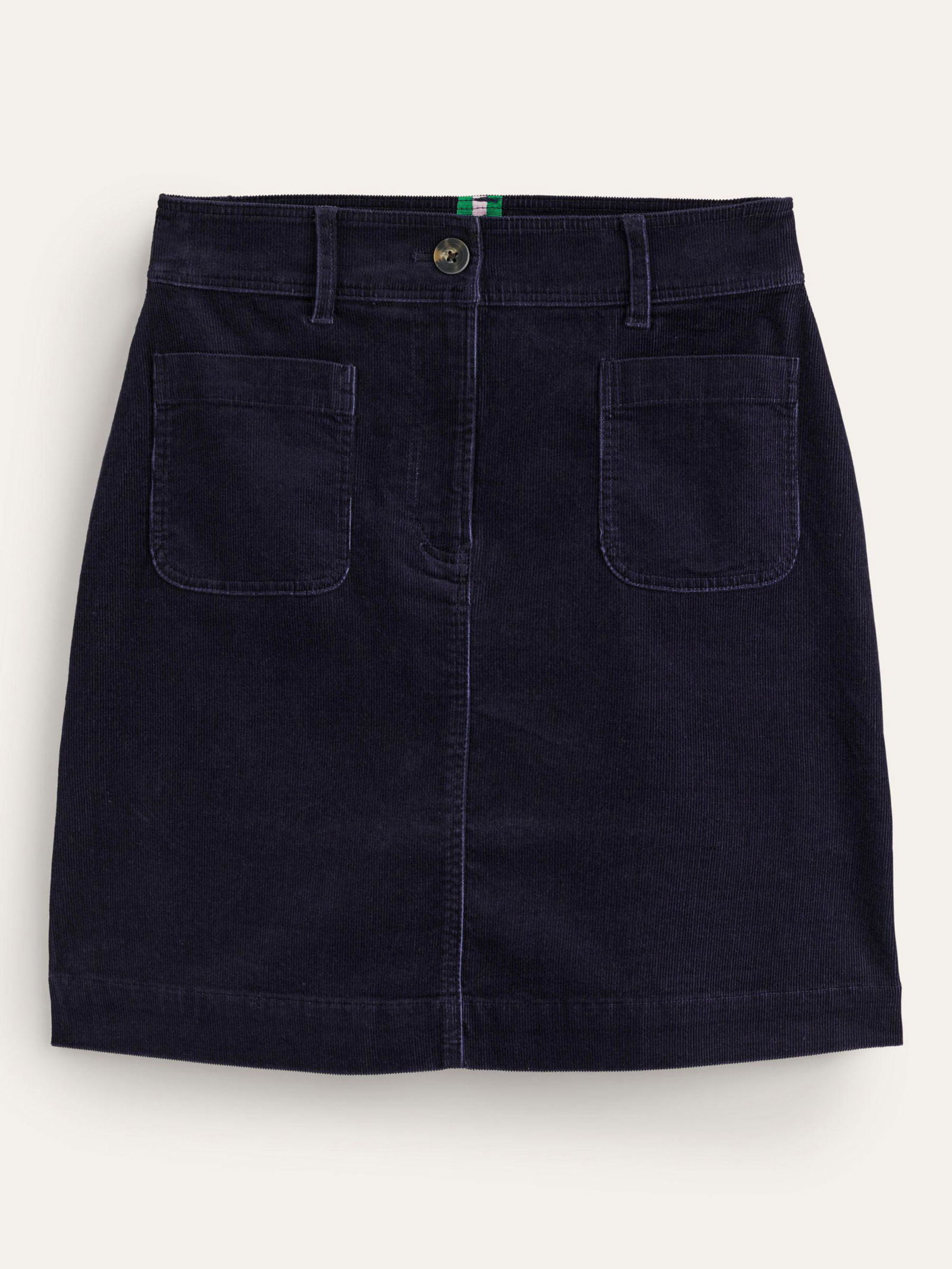 BODEN Estella Corduroy Mini Skirt in Navy | endource
