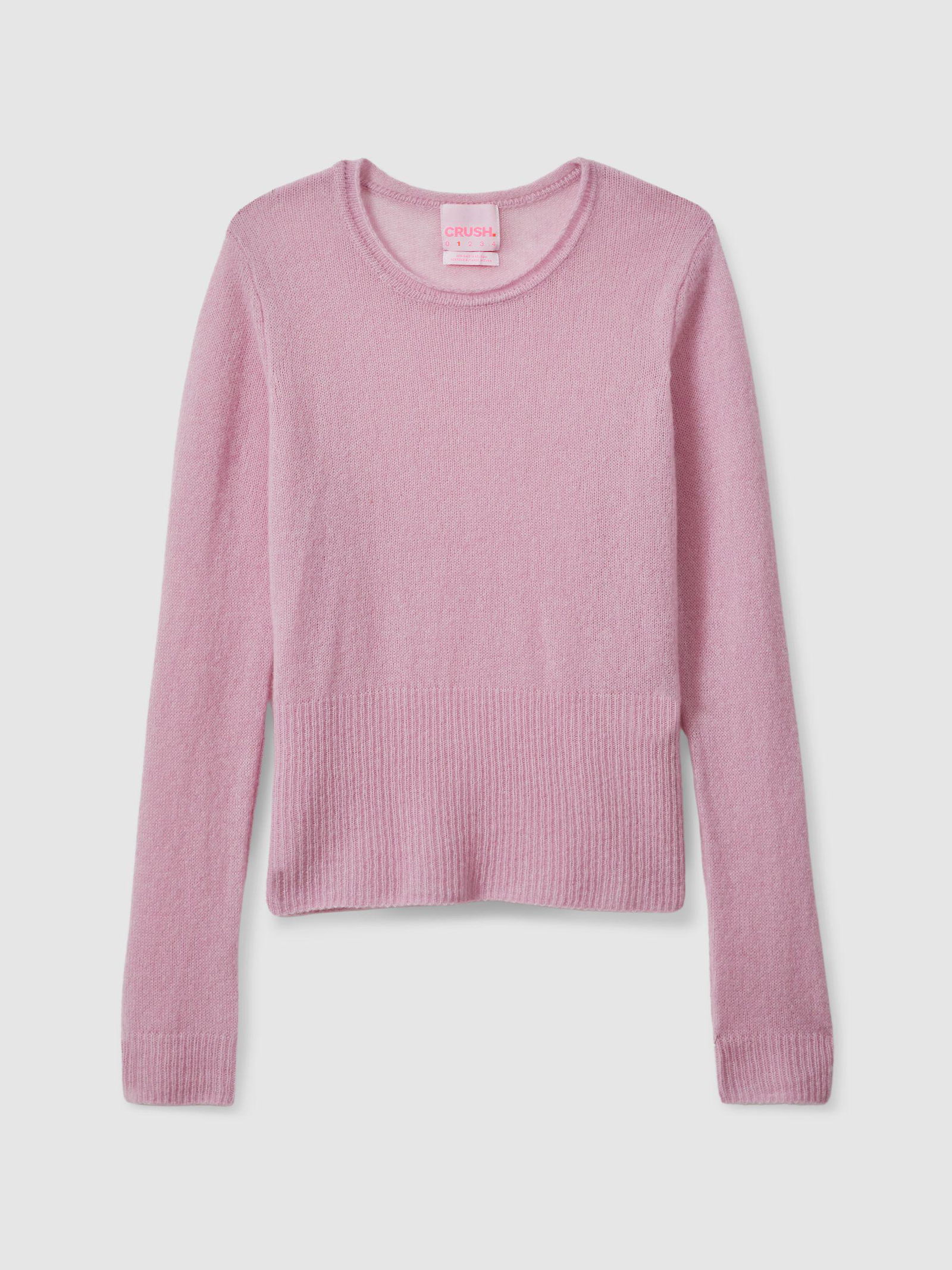 REISS Amara Raia Crush Collection Cashmere Crew Neck Jumper in Lilac ...