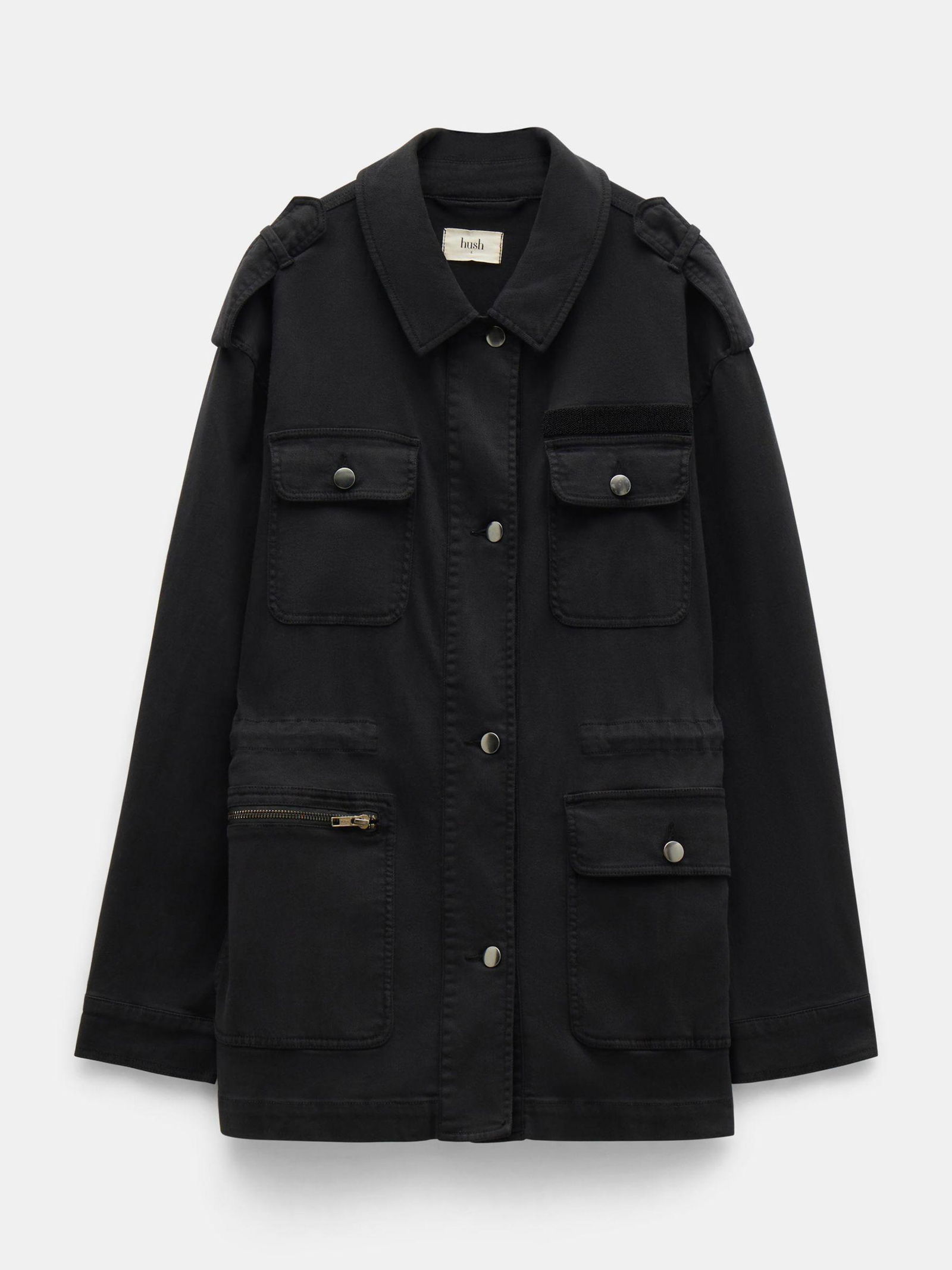 HUSH Eloise Utility Jacket in Olive | endource