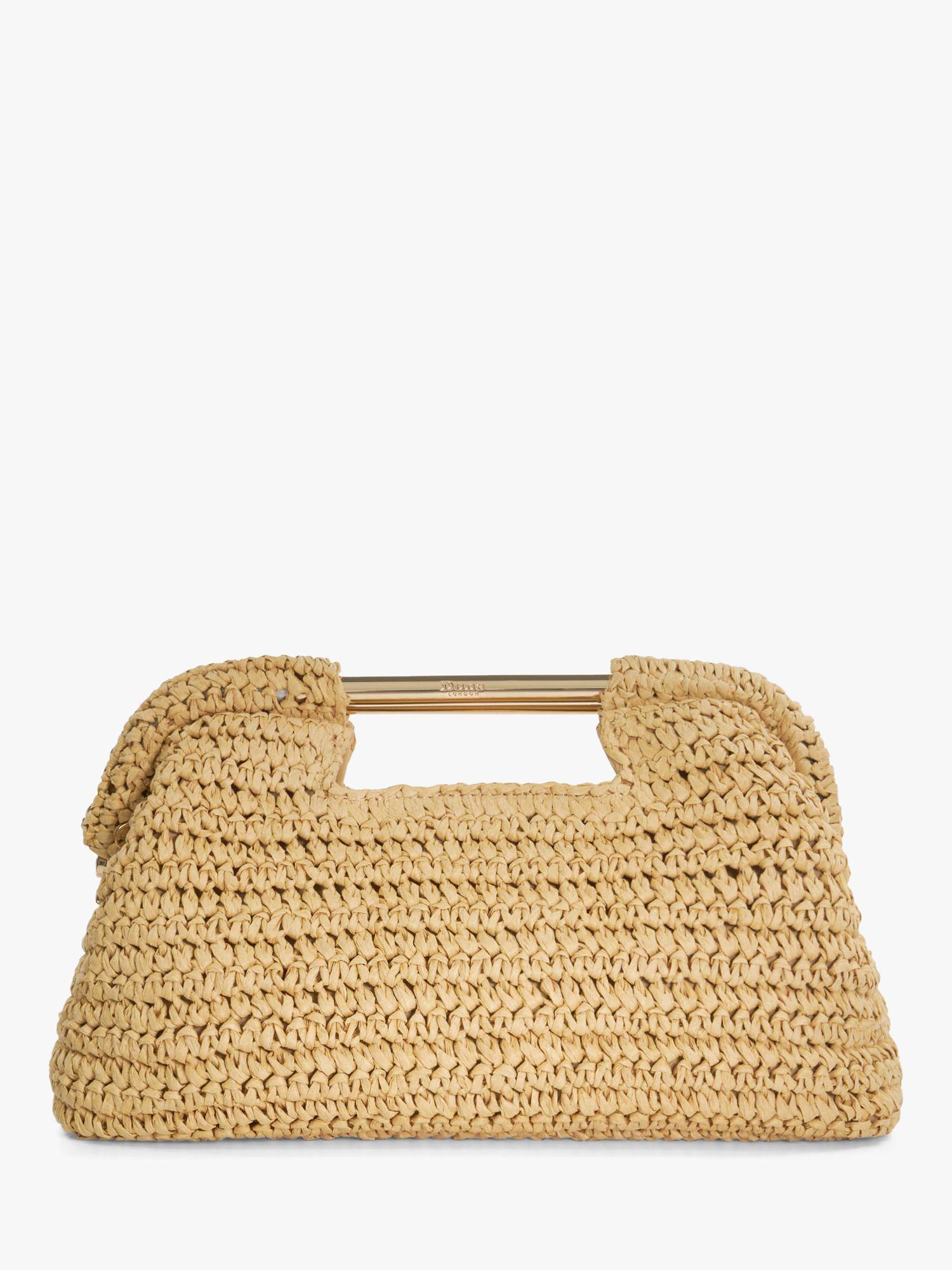 DUNE Elsabeth Raffia Grab Bag in Natural | endource