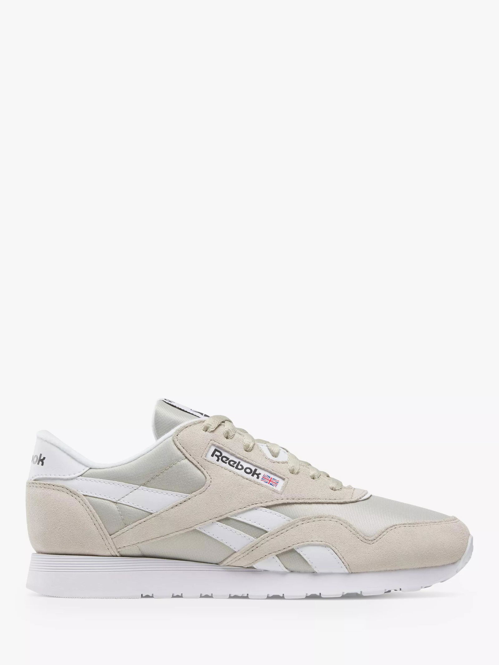 REEBOK Classic Suede Trainers in Beige/White | endource