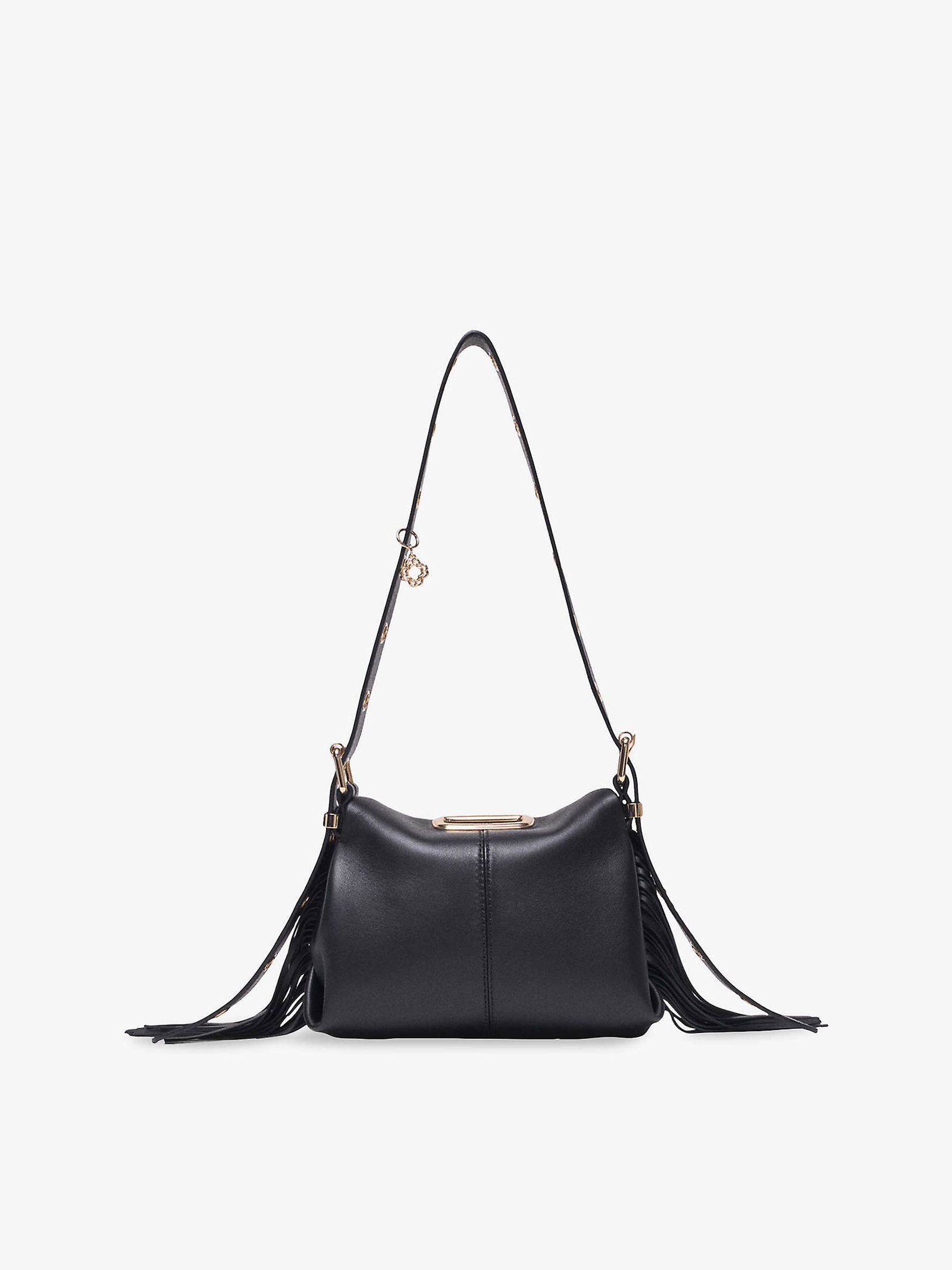 MAJE Miss M Mini Leather Cross-Body Bag | endource
