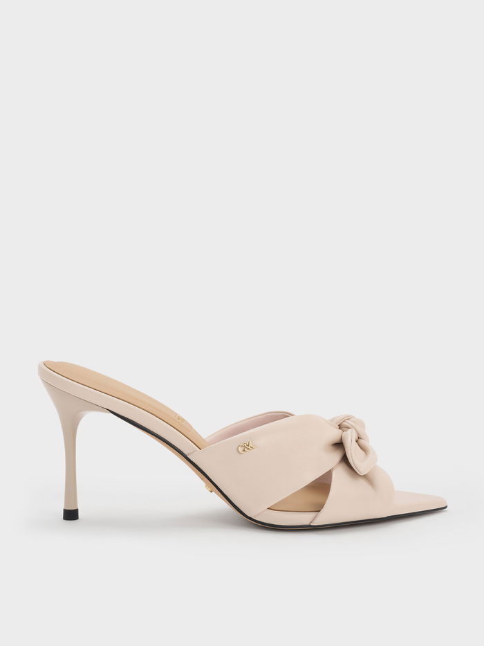 CHARLES & KEITH Jayce Leather Stiletto Mules | endource