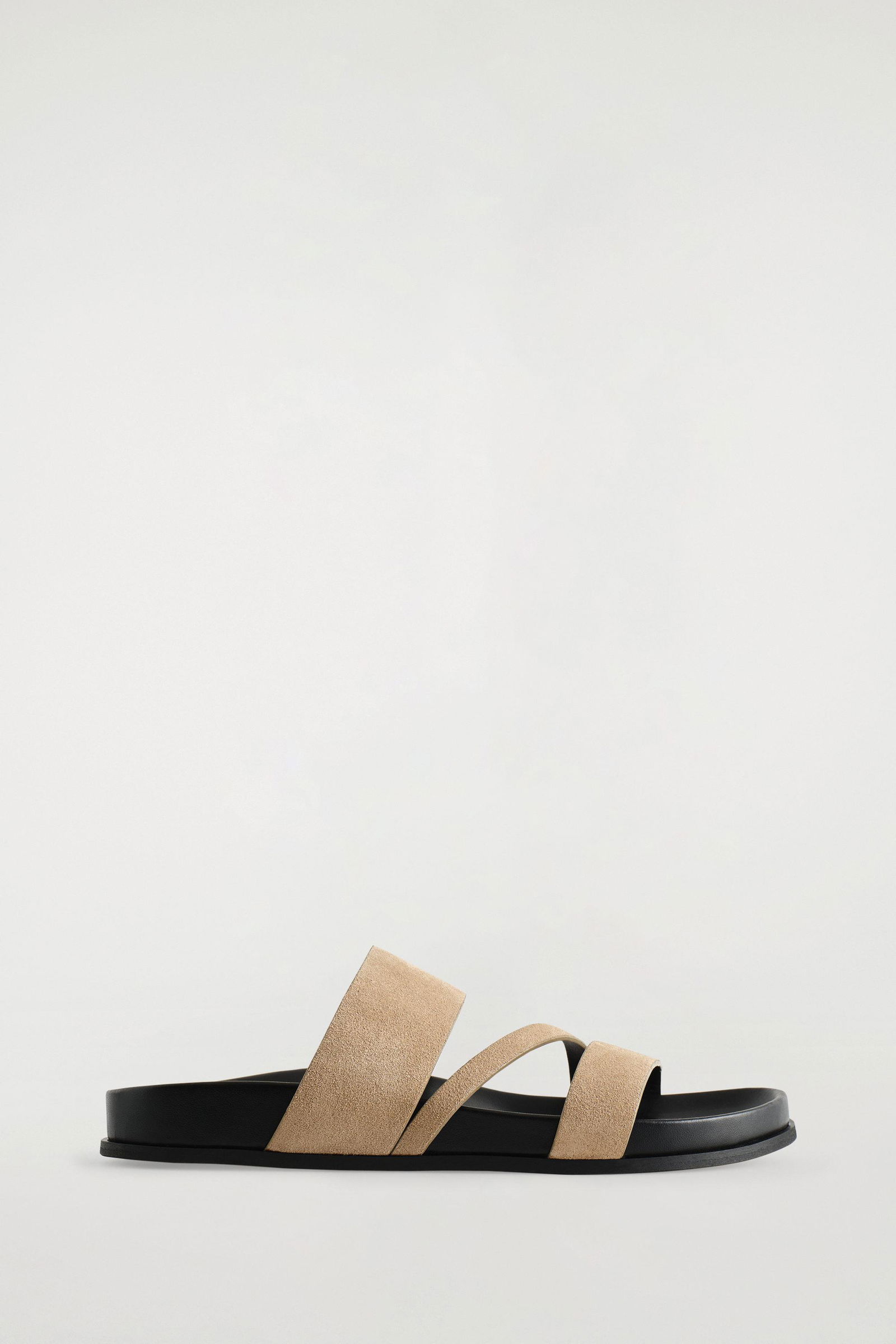 COS Multi-Strap Suede Sandals in BEIGE | endource