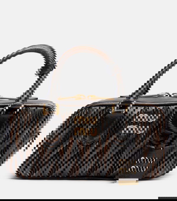 MIU MIU Arcadie Matelassé Leather Tote Bag | endource