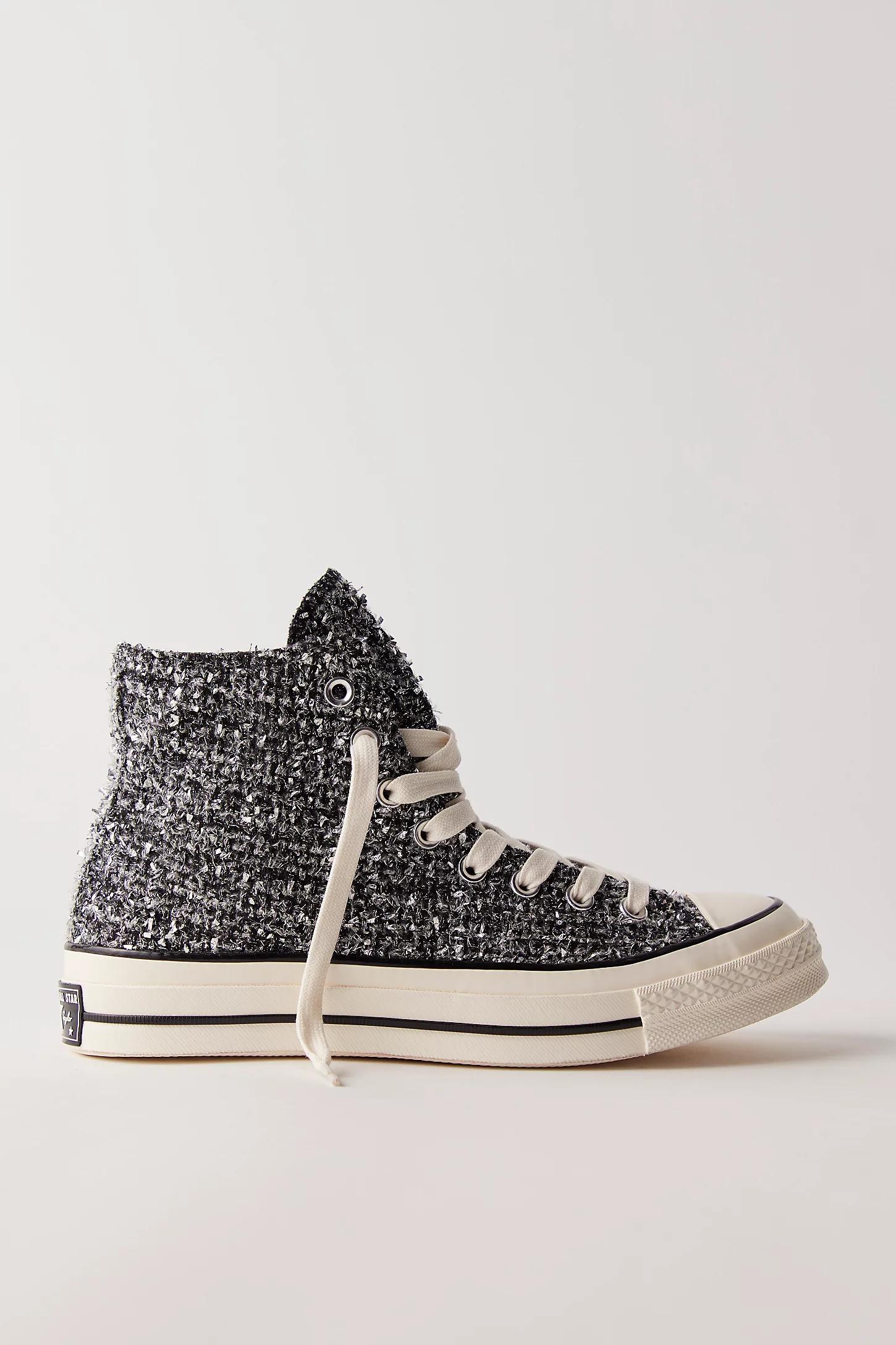 CONVERSE Chuck 70 Metallic Tweed High-Top Sneakers | endource