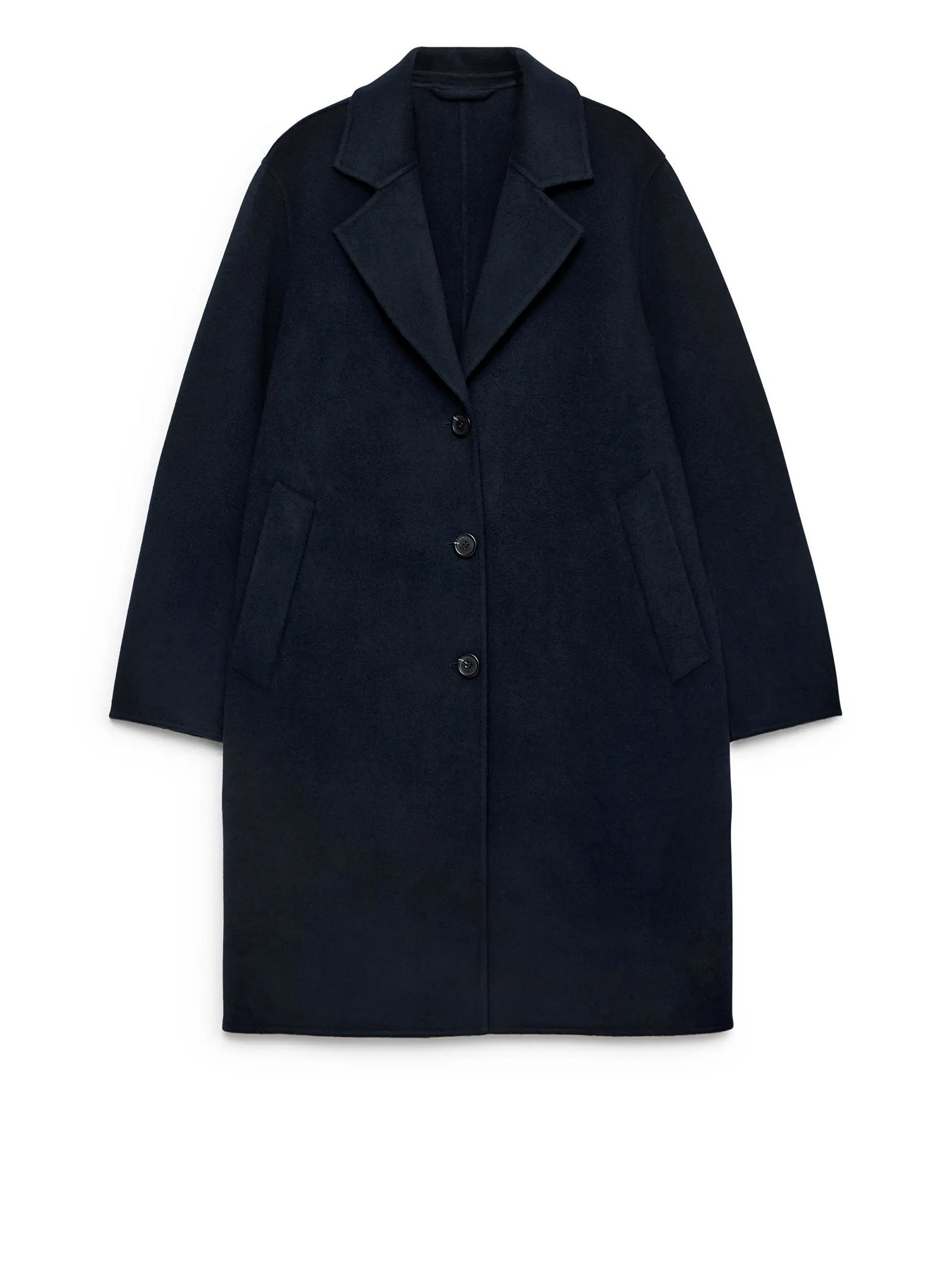 ARKET ARKET x Penny Martin - Wool Coat in Dark Blue | endource