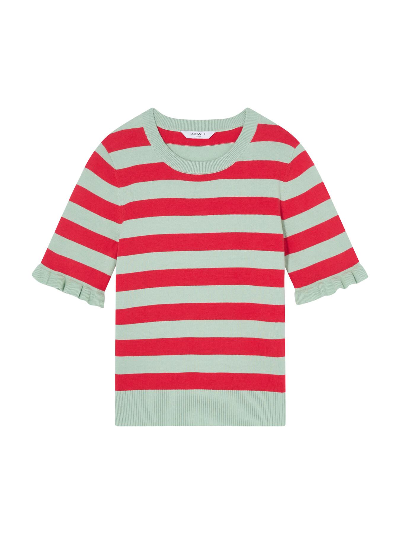 L.K. BENNETT Bells Cotton Top in Green | Endource