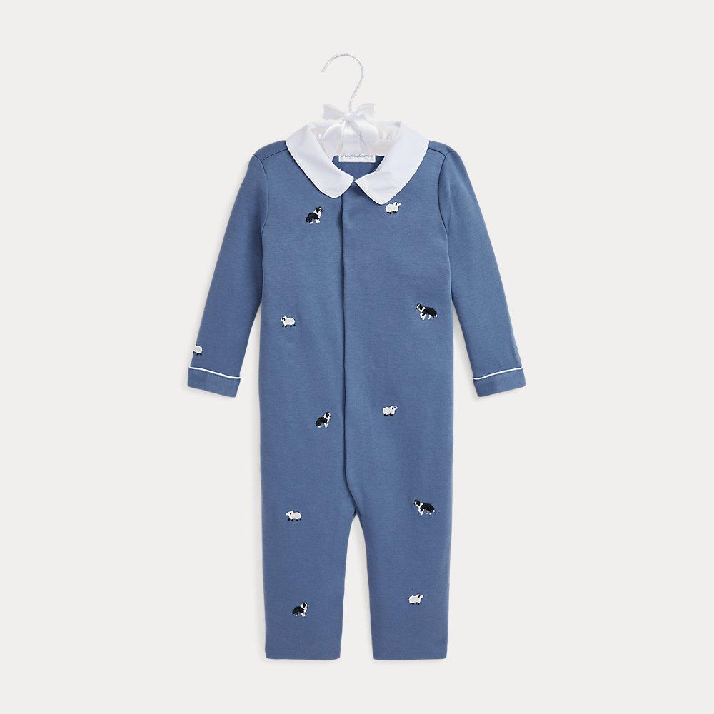 RALPH LAUREN Embroidered Organic Cotton Coverall | endource
