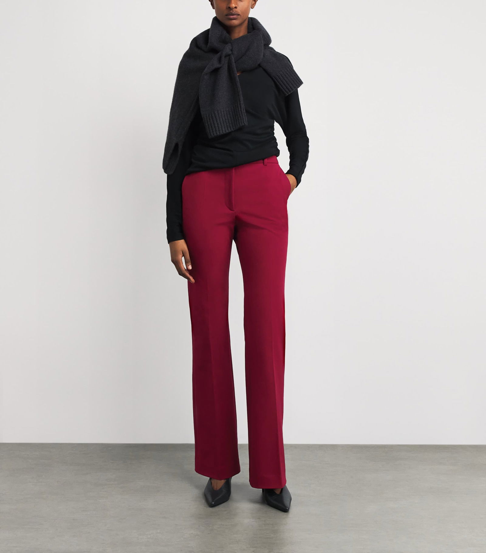 JOSEPH Gabardine Stretch Tafira Trousers | endource