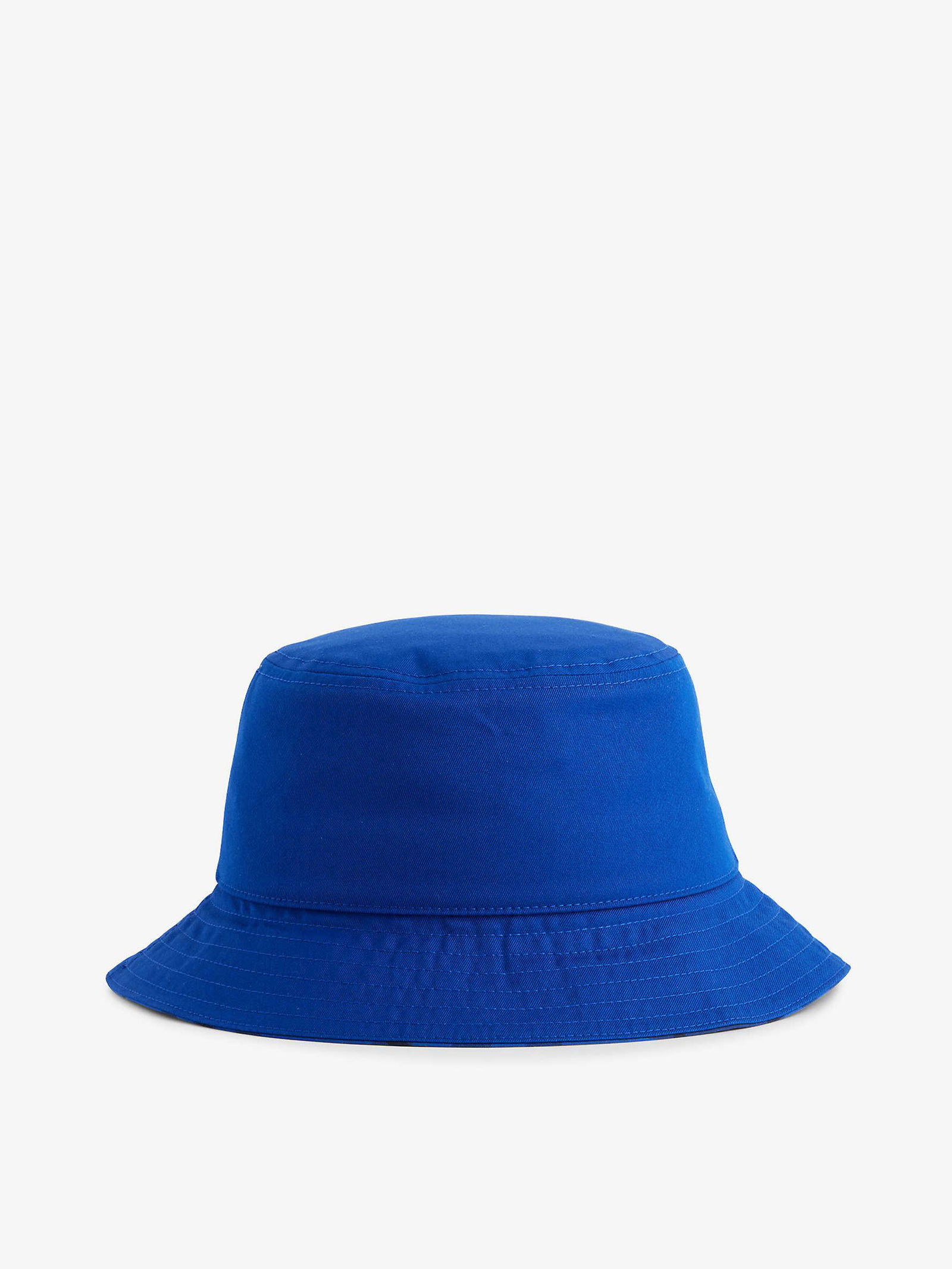 BURBERRY Brand-Embroidered Wide-Brim Cotton Bucket Hat in KNIGHT | endource
