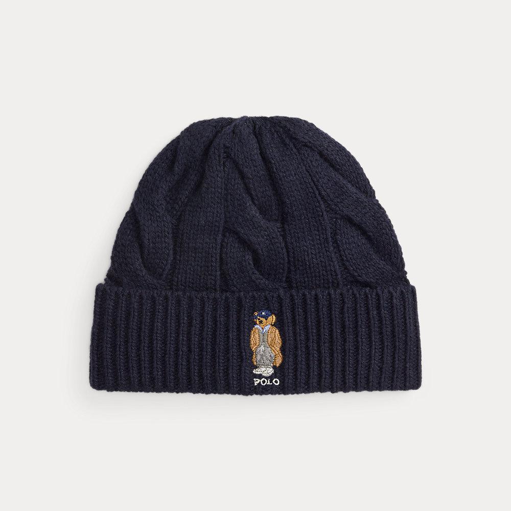 POLO RALPH LAUREN Polo Bear Cable Wool-Blend Beanie | endource