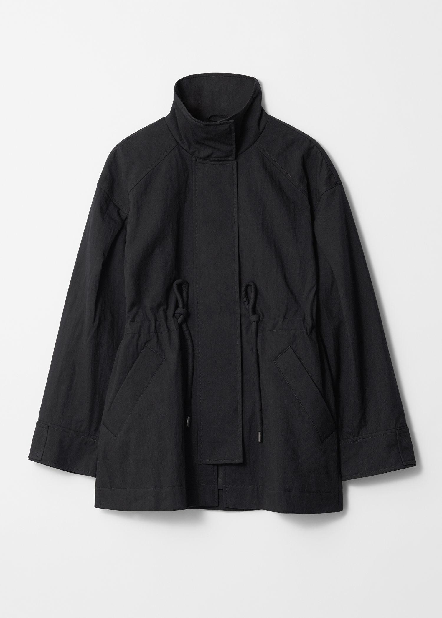 & OTHER STORIES Drawstring Waist Jacket in Black | endource