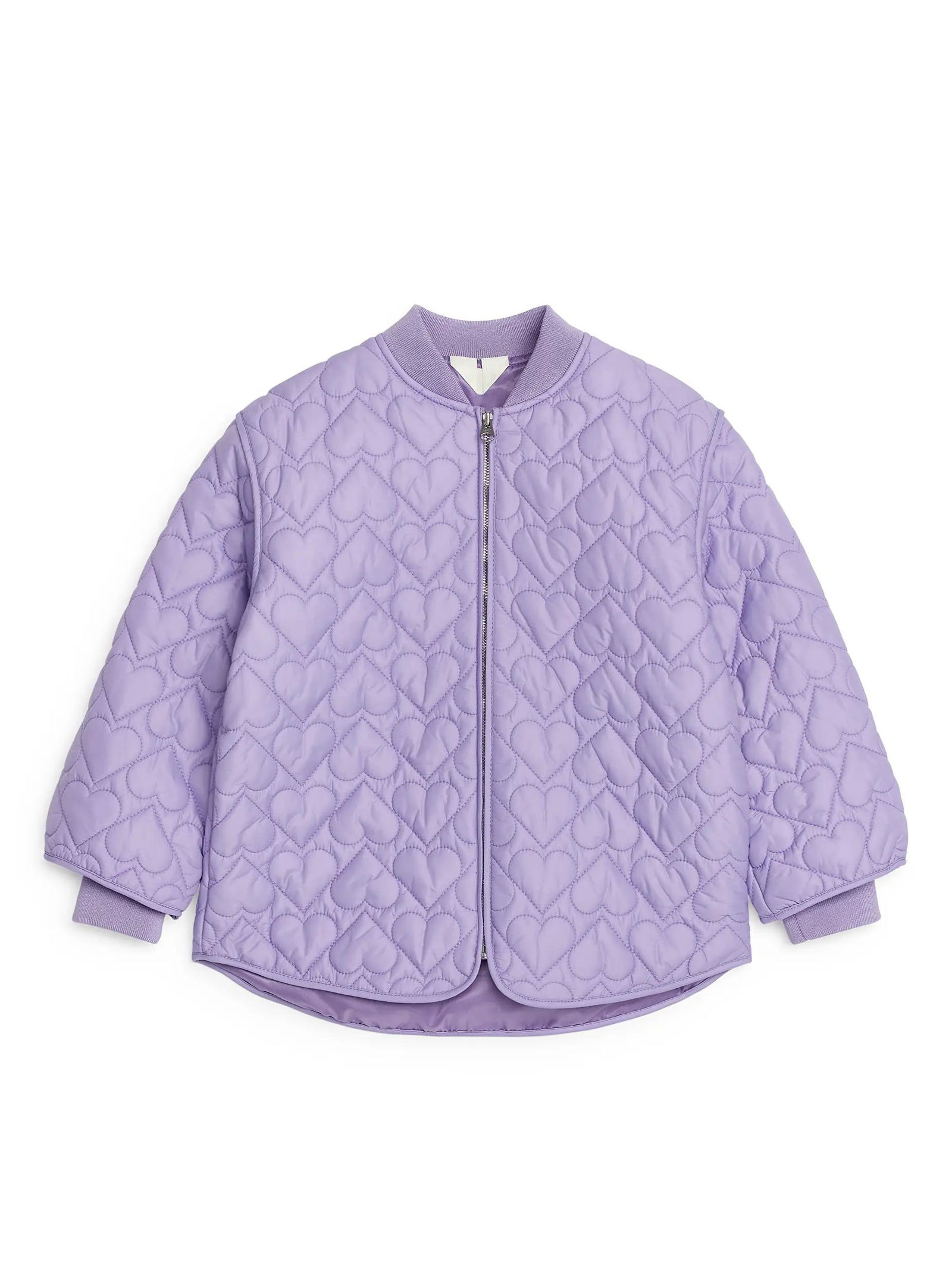 ARKET Quilted Jacket in Lilac | endource
