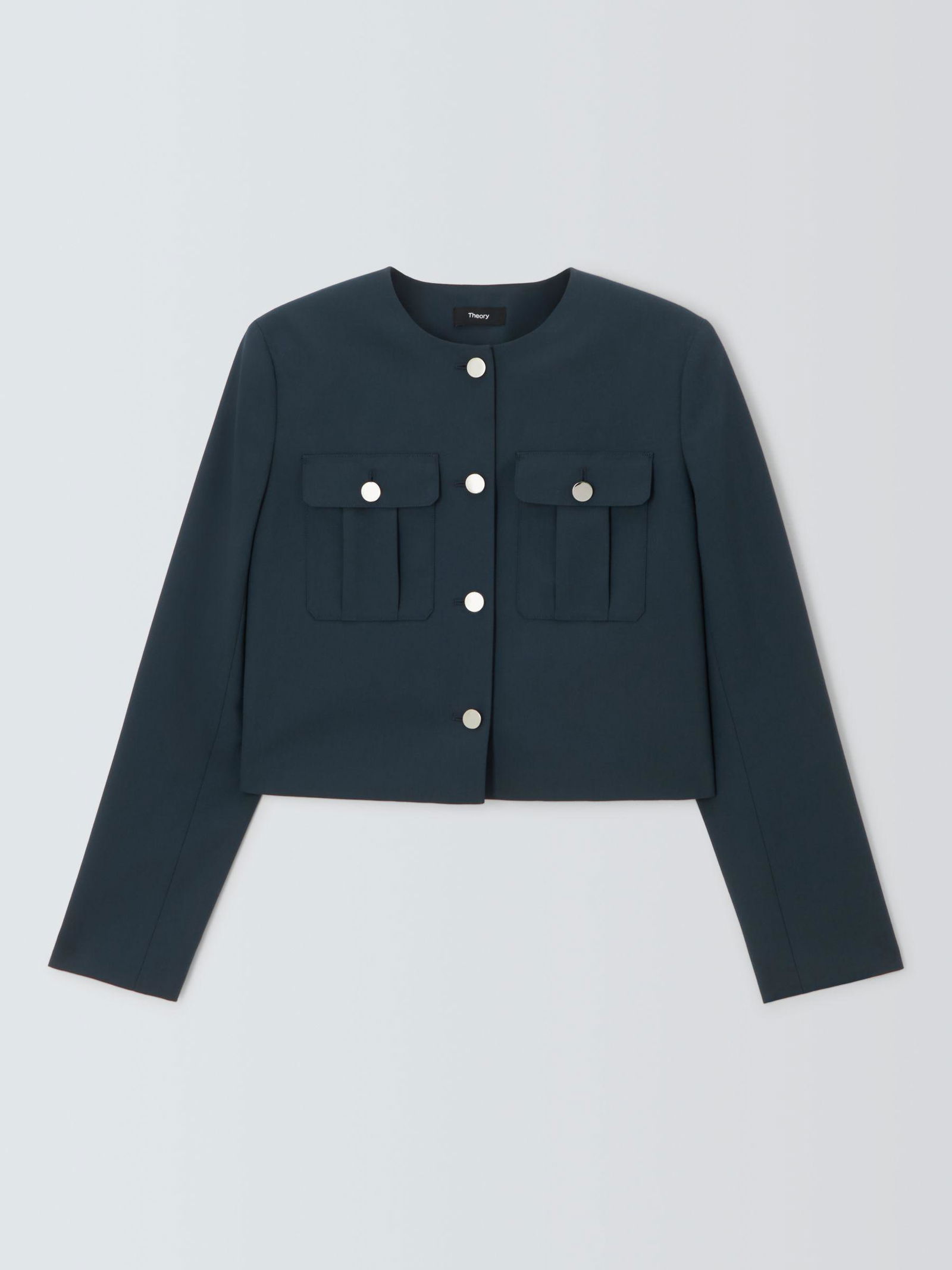 THEORY Military Jacket in Nocturne Navy | endource