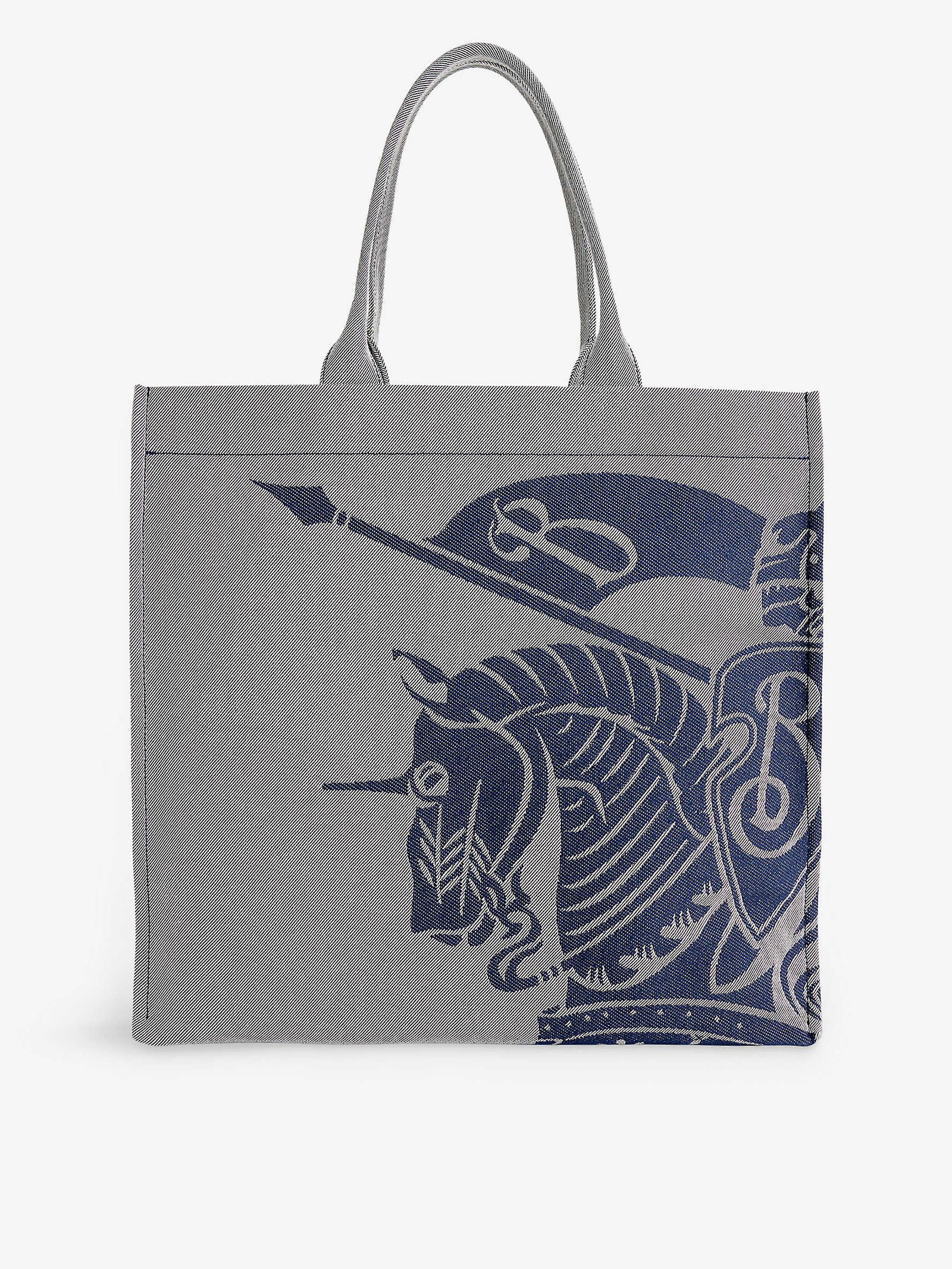 BURBERRY Equestrian Knight Design Tote Bag in KNIGHT | endource