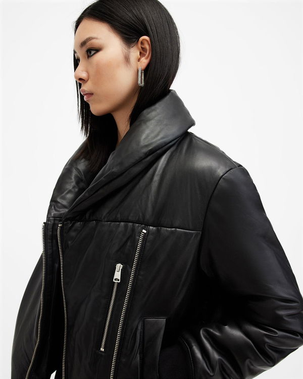 ALLSAINTS Lauren Leather Puffer Jacket | endource